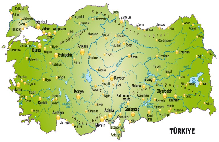 Map Of Turkey : A Complete Guide to Geography. | Magnificent Travel